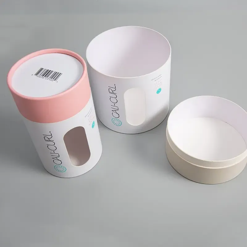 Paper tubes with die-cut windows - Papertubepkg